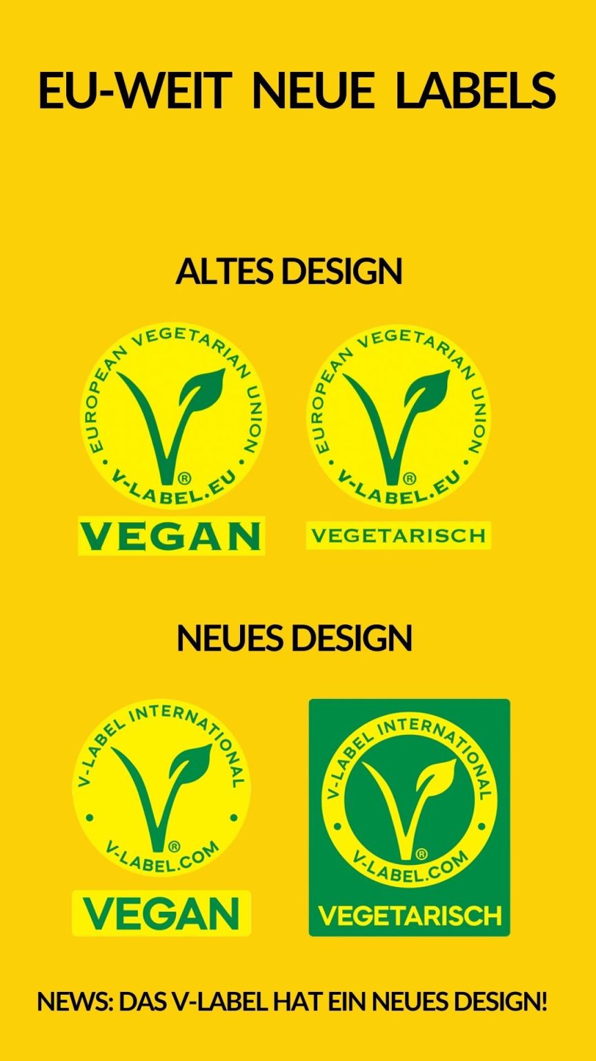 V-Label hat neue Logo Designs | Deutschland is(s)t vegan